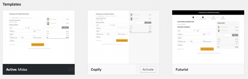 Appearance Settings - CheckoutWC