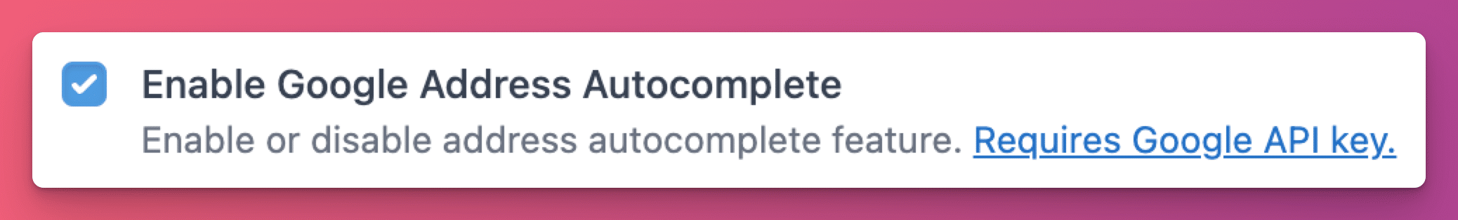 Google Address Autocomplete - CheckoutWC