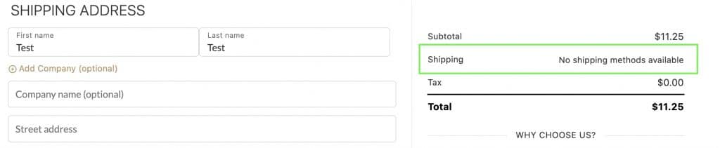 How To Change 'No shipping methods available' Text - CheckoutWC