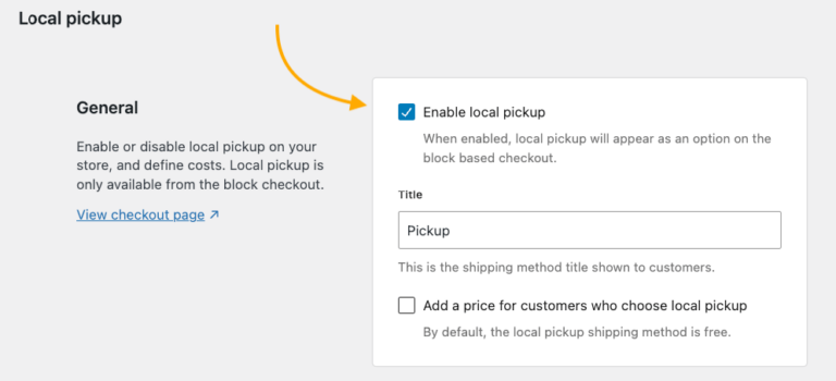 How to Set Up Local Pickup in WooCommerce - CheckoutWC